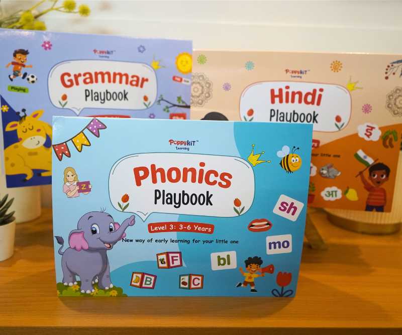 Level 3 Combo - Three Activity Playbooks Set - Phonics, Grammar, Hindi ...